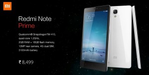 Xioami launched 'Made in India' Redmi Note Prime