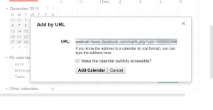 How to sync Facebook birthdays with Google calendar