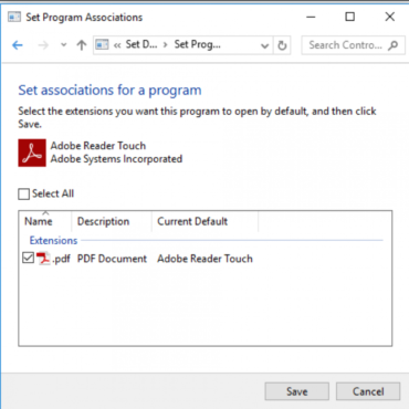 How to Set Adobe Reader as the Default PDF Viewer in Windows 10