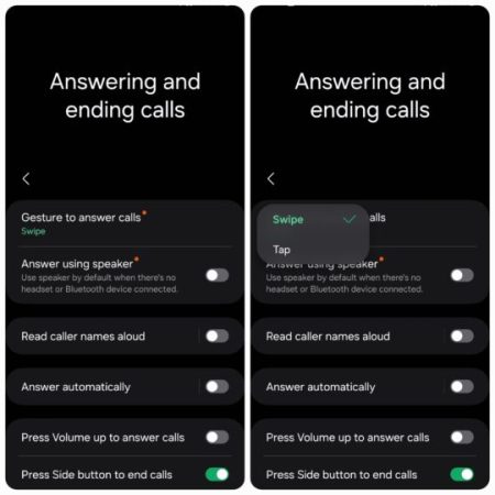 Enable Tap to Answer Calls on Samsung Galaxy Phones Running One UI 6.1.1