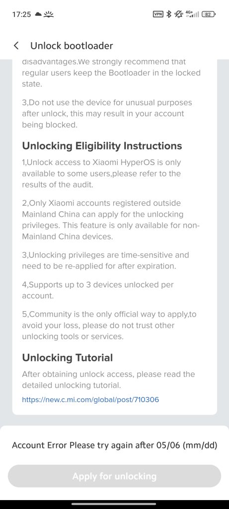 Fix Xiaomi HyperOS Bootloader Unlock Errors and Warnings