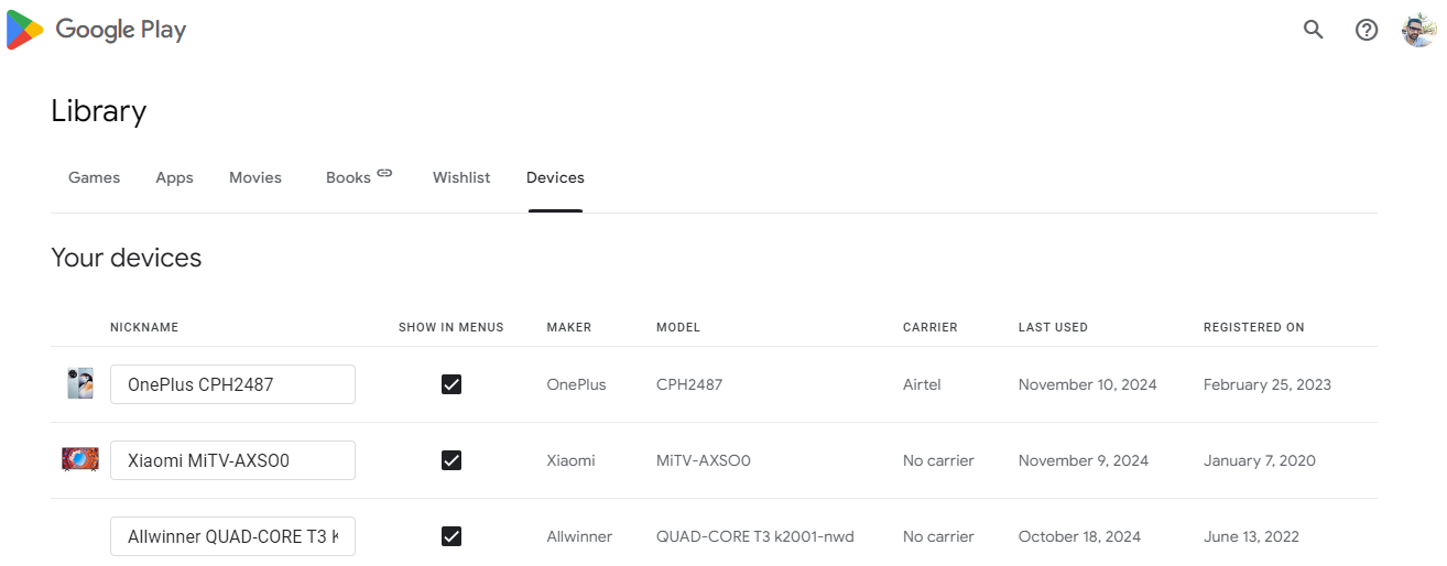 How to Hide or Remove an Old Device from Google Play